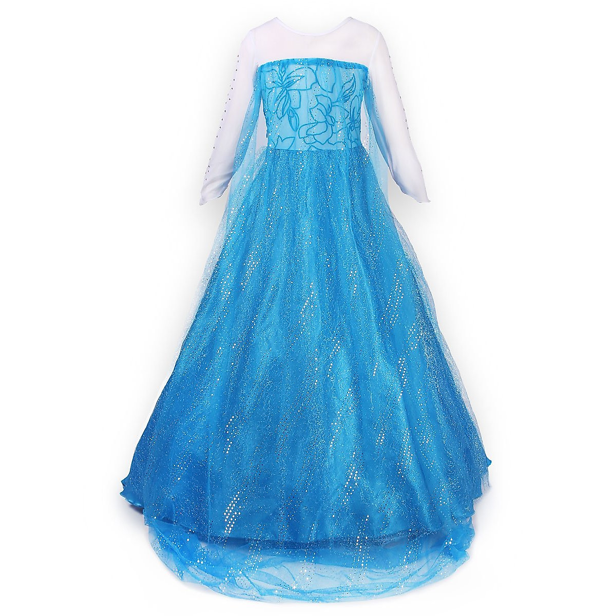 JerrisApparel Princess Dress Queen Costume Cosplay Dress Up with Accessories (4-5, Blue with Accessories)