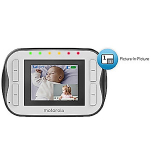 Motorola Digital Video Baby Monitor MBP41S with Video 2.8 Inch Color Screen, Infrared Night Vision, with Camera Pan, Tilt, and Zoom … (2.8" Screen - One Camera)