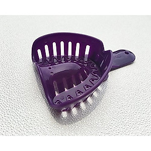 12pcs Dental Impression Tray Plastic New 6 Sizes Autoclavable for Adult/Children