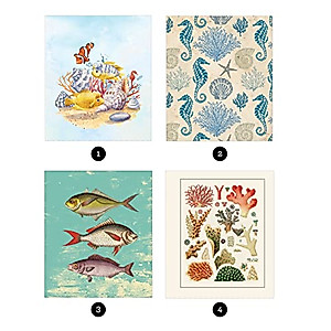 Brain Games - Sticker by Number - Vintage: Sea Life (28 Images to Sticker)
