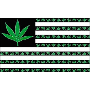 Home and Holiday Flags Marijuana Leaf USA Flag Flag Pot Party Banner Hippie Pennant Dorm Room Sign 3x5