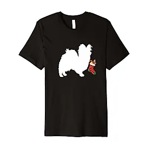 Papillon Christmas Stocking Stuffer Dog Premium T-Shirt
