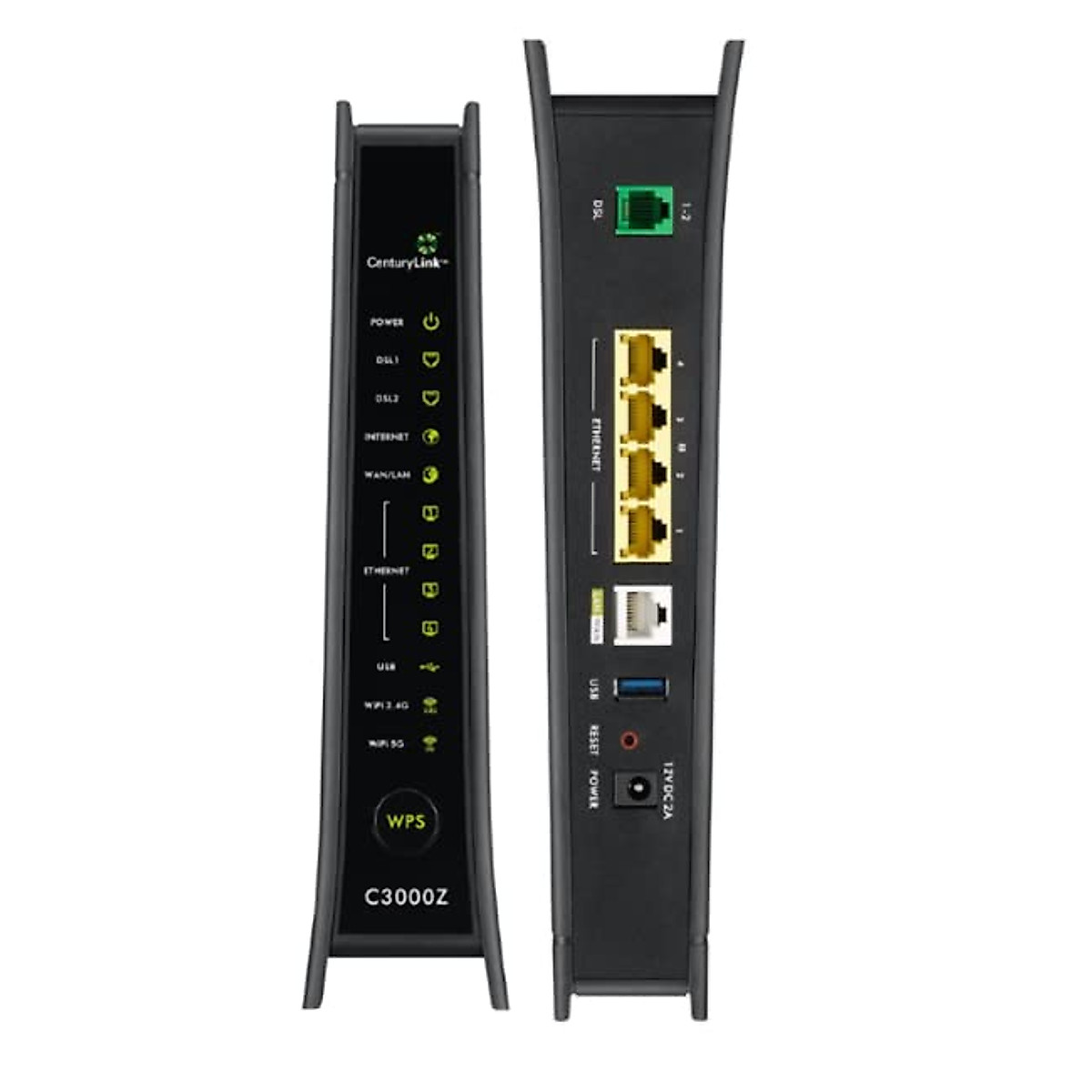 ZyXEL C3000Z Dual-Band 802.11b/g/n Gigabit Modem for CenturyLink (Renewed)