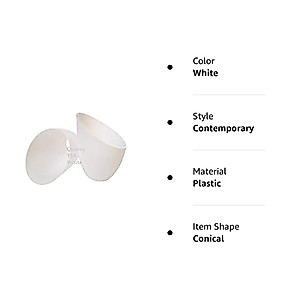 2-Pack 4-1/2" Quaray T50 Plastic Lamp Shade for Torchiere Floor Lamp