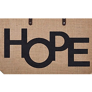 Huge HOPE Religious Quote Jute Beach Tote Bag Shopping Gym Market Weekend Travel