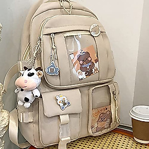 Aktudy Kawaii Bkpk, th Kawaii Pin and Cute Asori Bkpk Cute Athetic Bkpk for ity Rusk