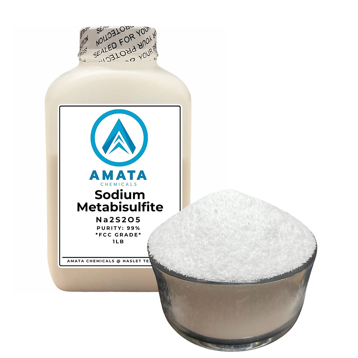 Sodium Metabisulfite (Na2S2O5) - Purity 99% - FCC Grade (2 Pack (2lbs))