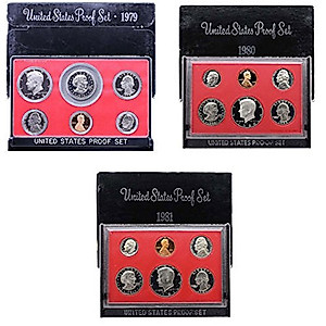 1979 S -1981 US Mint Set Clad Proof Set Run 18 Coins