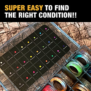 TIDYBOSS DND Accessories Miniatures Acrylic Condition Rings | 96 PCS Status Effects Markers | 24 Conditions for Dungeon and Dragons with Storage Box