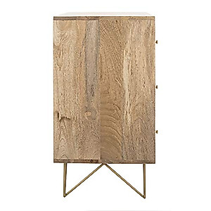Safavieh Home Marigold Modern Natural and Brass 3-drawer Chest