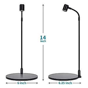 Oltraman LED Aquarium Light, 3W USB Powered Fish Tank Plant Lamp with Black Base Board for 360 Betta Fish Bowl, Potted Plants, Succulents, Miniature Landscape