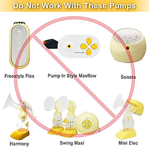 Nenesupply Pump Parts with 27mm flanges Compatible with Medela Breastpumps Incl. Flange Breastshield Valve Membrane for Pump in Style Symphony Swing Not Original Medela Pump Parts