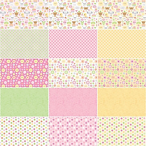 Bundle of Joy Riley Blake 5-inch Stacker, 42 Precut Fabric Quilt Squares by Doodlebug Design Inc.