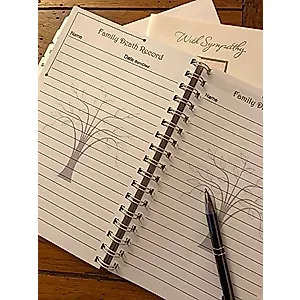 Large Print Address Book with A-Z Tabs Birthday Anniversary Calendar Family Record Keeper Personalized Gifts