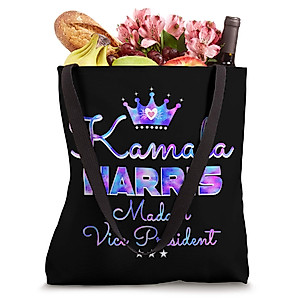 Kamala Harris Madam Vice-President Shirt Tie dye Decor Tote Bag