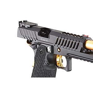 Lancer Tactical Knightshade Hi-Capa Gas Blowback Full Metal Airsoft Pistol-330 FPS