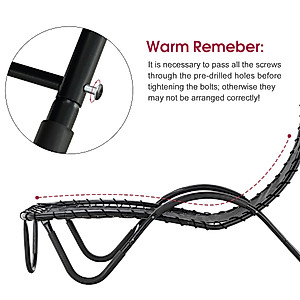 MCombo Outdoor Steel Chaise Lounge Chair with Removable Canopy and Cushions, Reclining Chair w/Side Pocket Arc Stand, for Beach Poolside Backyard Balcony Porch, 4097 (Burgundy)