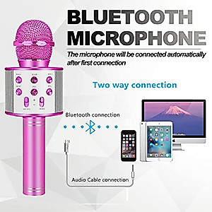 Niskite Kids Toys for 3-14 Year Old Girls Gifts,Karaoke Microphone Machine for Kids Toddler Toys Age 4-12, Christmas Birthday Valentine Gifts for 5 6 7 8 9 10 Year Old Teens Girl