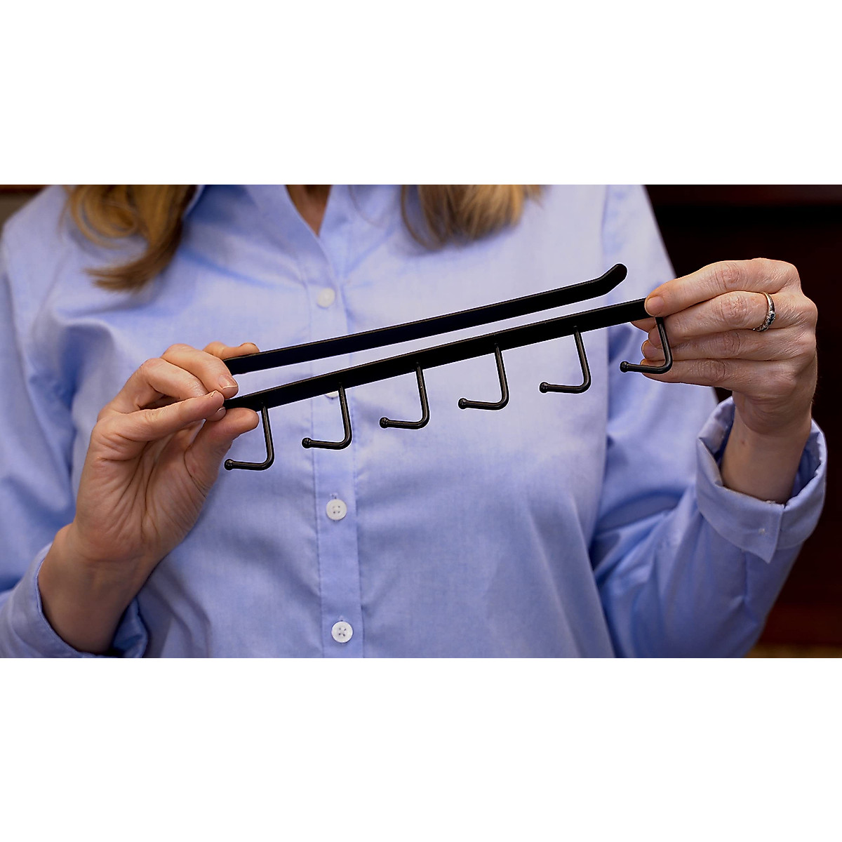 Spark Innovators Nook Hooks, Under Cabinet Storage Hooks, Holds Mugs, Utensils, Coffee Cup, Fits Shelves up to 1", No Installation, 3 Pack