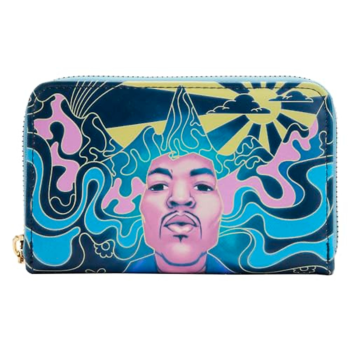 Loungefly Jimi Hendrix Psychedelic Landscape Zip Around Wallet