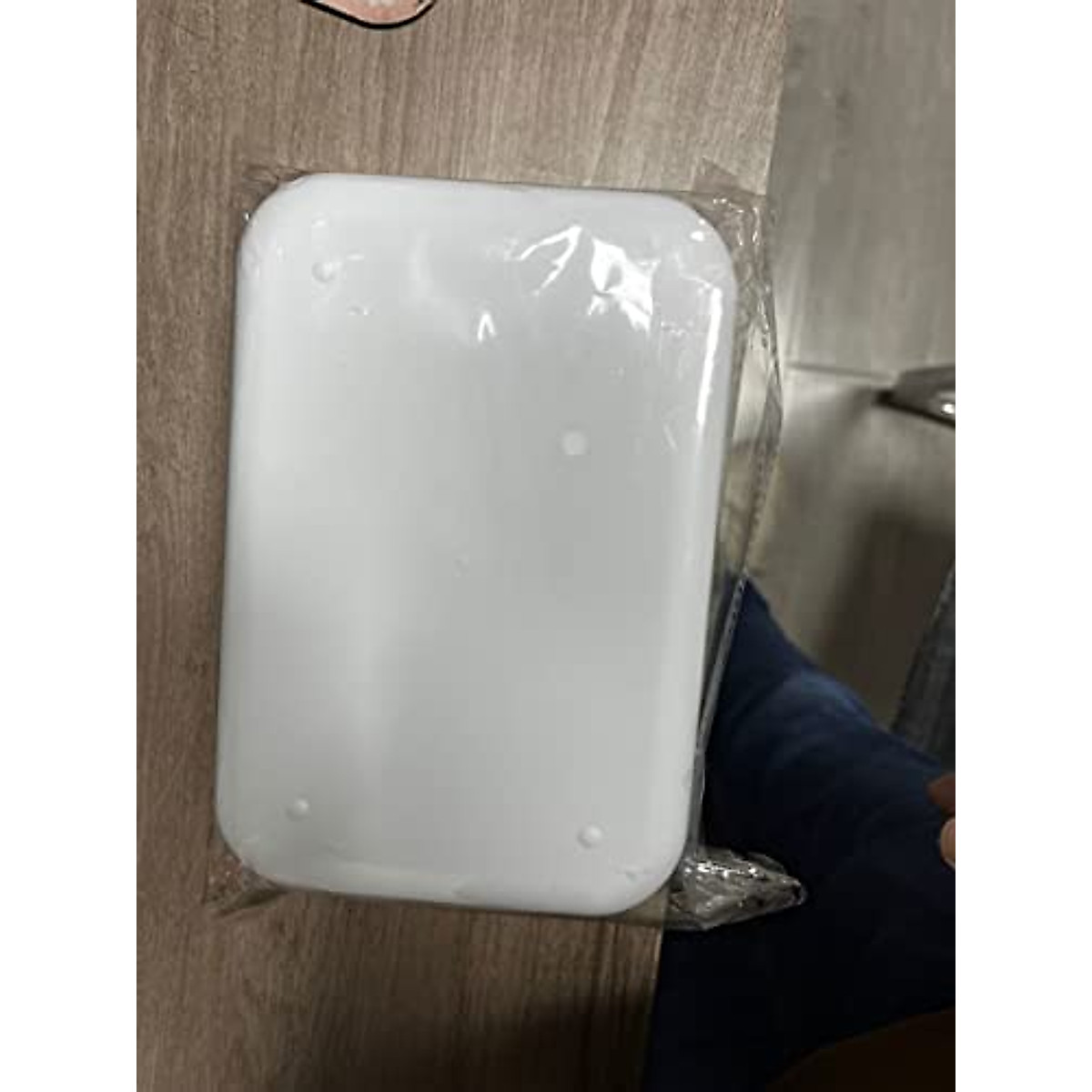 Wipes Dispenser Holder,Tissue Storage Box Case Wet Baby Wipes Case Baby Wipe Holder with Lid for Home Office Desk, Dorm, Kitchen, Washroom, Vanity (White+Pink)