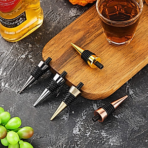 Blank Small Bottle Stopper Stainless Steel Bottle Stopper with Threaded Post Metal Wine Stopper Insert Set Hardware for Wine Party Wood Turning DIY Handmade Project, 8 x 1.25 Thread Size(20 Pieces)