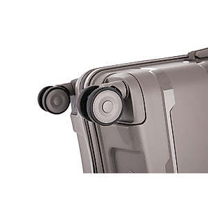 Rockland Pasadena Hardside Spinner Wheel Luggage, Silver, 19", 23", 27"