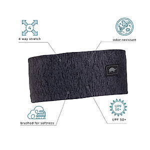 Turtle Fur Stria I'm with The Band Wide Headband, Sports Running Hairband, Eclipse