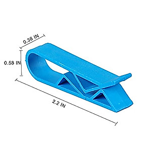 20Pcs Plastic Kitchen Garbage Bin Clip, Washroom Trash Can Bag Clips, Waste Basket Garbage Bin Clamp,Rubbish Bag Clip，Sturdy Anti-Slip Fixation Clip Holder