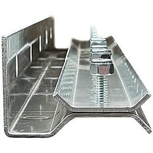 Strivide - Strip Curtain Door Hardware - Commercial Industrial Strength Universal Jamb or Wall Mount Strip Door Hanger, 14 ga Galvanized Steel Plastic Strip Door Hanger - 8 Foot (Two 4 Foot Sections)