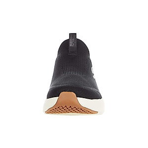 Skechers mens Gorun Elevate - Slip on Performance Athletic & Walking Running Shoe, Black/White, 11.5 US