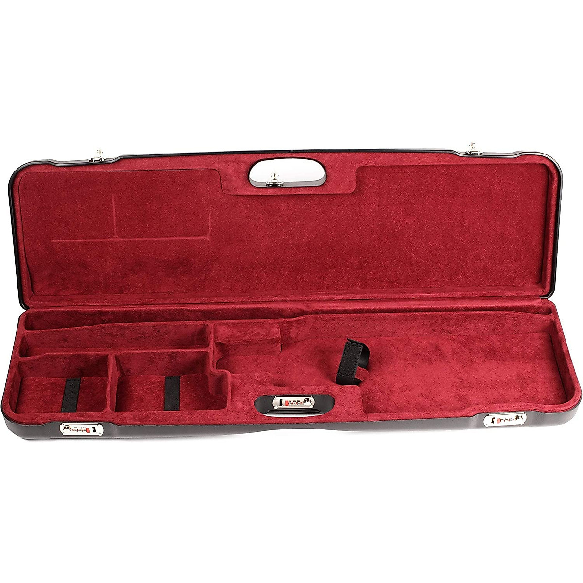 Negrini Cases 1657LR/5163 Luxury Shotgun Case for High Rib/1 Gun/1 Barrel up to 36-Inch/ABS/Barrel Vertical with Forend Off, Blue/Blue