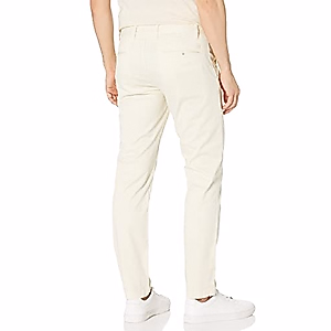 BOSS Men's Tapered Fit Cotton Blend Trousers, Light Sand, 3232