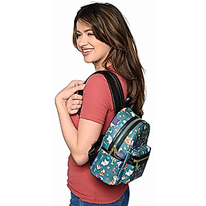 Loungefly Disney Mini Backpack Princess Sidekicks All Over Print Shoulder Bag