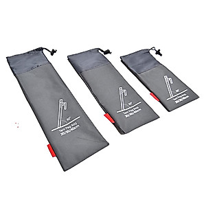 YTYKINOY 3 Pieces Outdoor Tent peg Storage Bag Camp Accesorries Bag Camping Tent Stakes Sleeve (L, M, S)