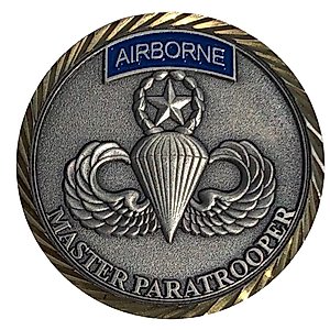 United States Army USA Airborne Master Paratrooper Challenge Coin