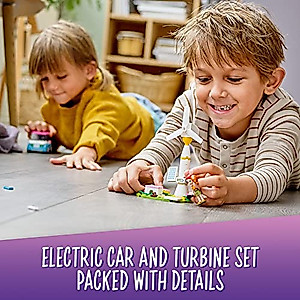LEGO Friends Olivia's Electric Car Toy 41443 Vehicle for Girls, Boys and Kids 6 Plus Years Old, with Mia Mini-Doll & Puppy Figure Eco Education Playset
