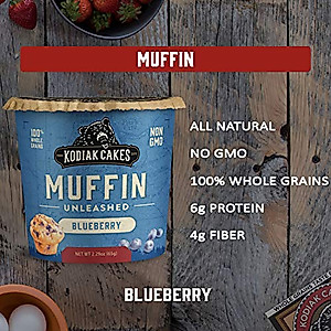 Kodiak Cakes Minute Muffins, Mountain Blueberry, 2.29 Ounce (Packaging May Vary)