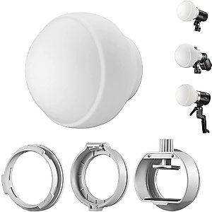 GODOX ML-CD15 Softbox Diffusion Dome Kit with 3 Adapters for godox V1 AD100PRO AD200PRO V860III V860II V850II TT685II TT685 TT600 TT560II TT520II TT660S AD200 ML30 ML30Bi ML60 ML60Bi AD300PRO AD400PRO