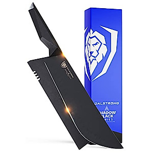 Dalstrong Bull-Nose Butcher Knife - 10 inch - Shadow Black Series - Black Titanium Nitride Coated - High Carbon 7CR17MOV-X Vacuum Treated Steel - Breaking Kitchen Knife - Sheath - NSF Certified