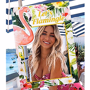 LaVenty Flamingo Bridal Shower Photo Prop Frame Tropical Bridal Shower Photo Booth Bridal Shower Photo Booth Flamingo Bridal Shower Photo Prop Bachelorette Photo Prop