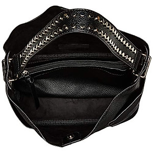 Steve Madden womens Boho Bucket Hobo Bag, Black, One Size US