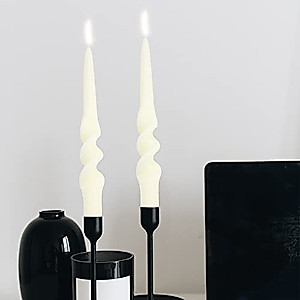 Handmade Candle Sticks Spiral Candles - Gedengni 10 Inch Twisted Taper Candle for Home Dinner Wedding Party Decoration, 2pcs