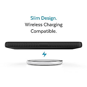 Speck Black Samsung Galaxy S23 Case - Drop Protection, Extra Grip, Scratch Resistant & Shock-Absorbent Case for Galaxy S23 - Slim Design Grip Protection S23 Black Case - Grip Case Presidio2