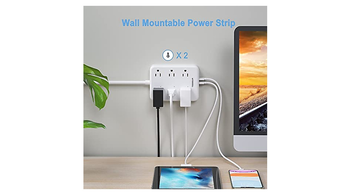 TESSAN Smart Power Strip with WiFi & USB - Alexa & Google Compatible