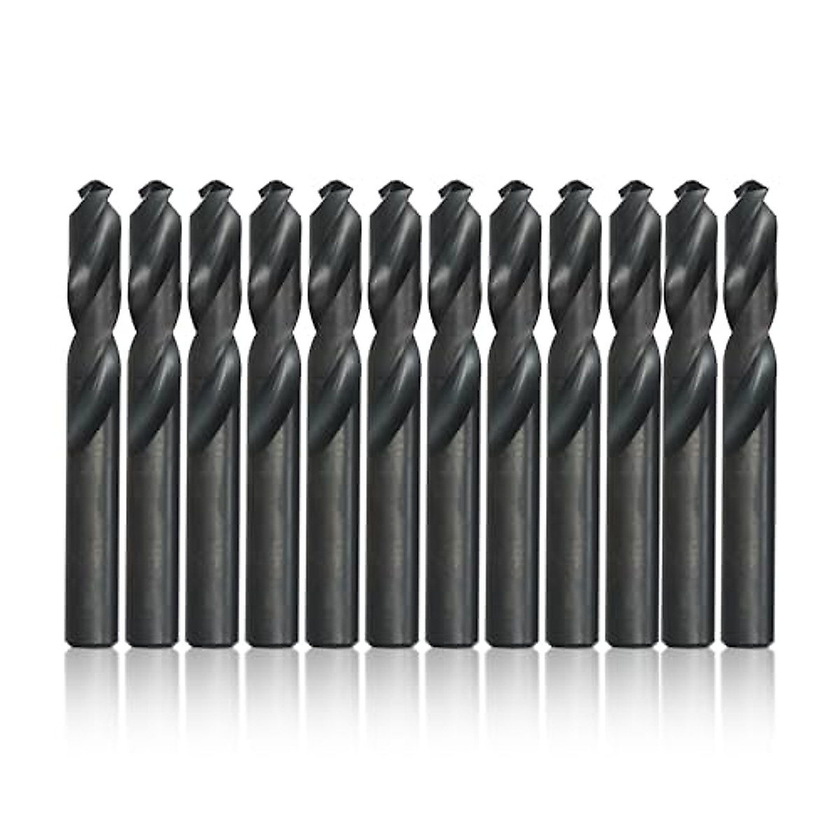 Drill America - D/AST3/16P12 3/16" High Speed Steel Heavy Duty Split Point Stub Drill Bit (Pack of 12), D/AST Series