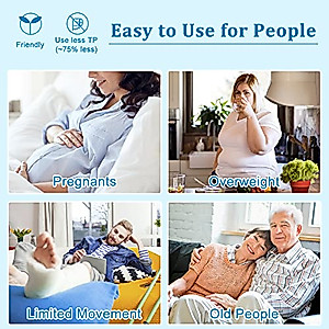 BIEAR Bidet Attachment For Toilet, Ultra-Slim Dual Nozzle Bidet Attachment Adjustable Water Pressure Non-Electric Fresh Cold Water Bidet Toilet Seat Attachment for Feminine and Posterior Wash