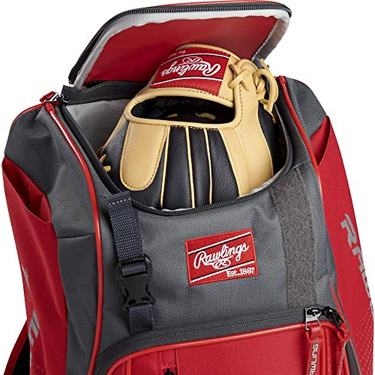 Rawlings Franchise Player's Baseball Backpack, Scarlet Red
