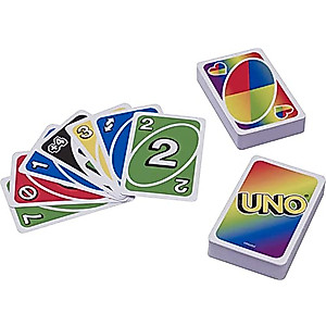 Mattel Games UNO Play with Pride Card Game with 112 Cards and Instructions, Great for Ages 7 Years Old & Up
