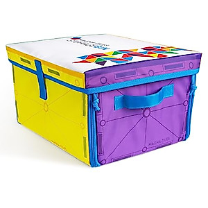 MAGNA-TILES Storage Bin & Interactive Play-Mat, The ORIGINAL Magnetic Building Brand